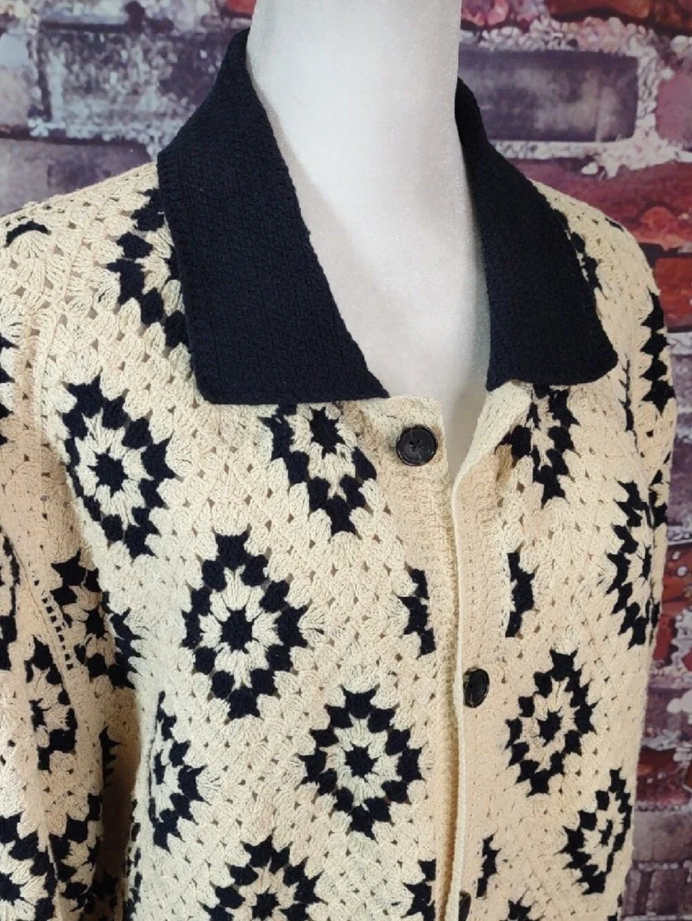 Scotch & Soda | Sweaters | Scotch Soda Geometric Pattern Crochet Knit ...